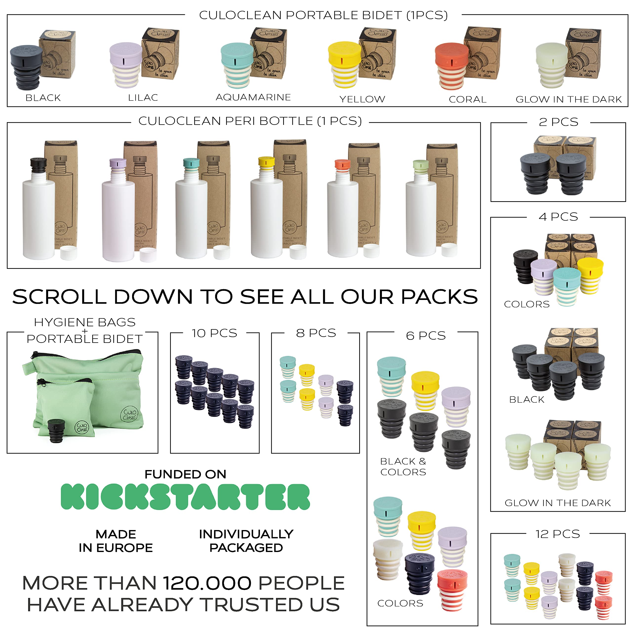 Amazon | CuloClean ポータブルビデ トイレ、旅行、キャンプ用どんな